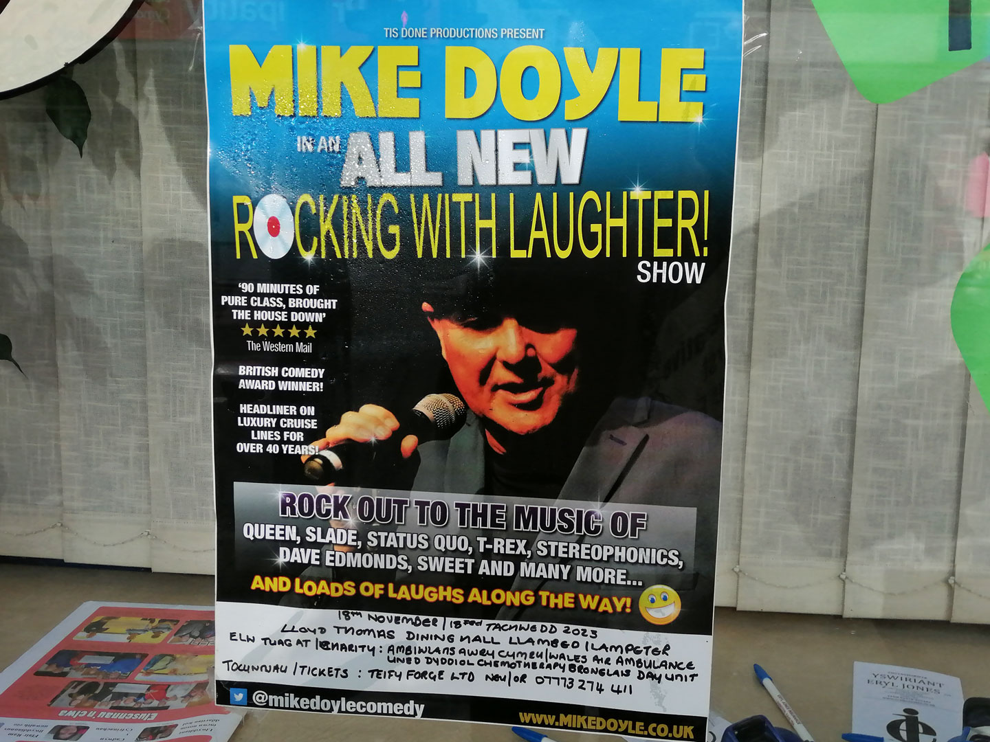 Mike Doyle - Rocking with Laughter Show at UWTSD, Lampeter - Lampeter21